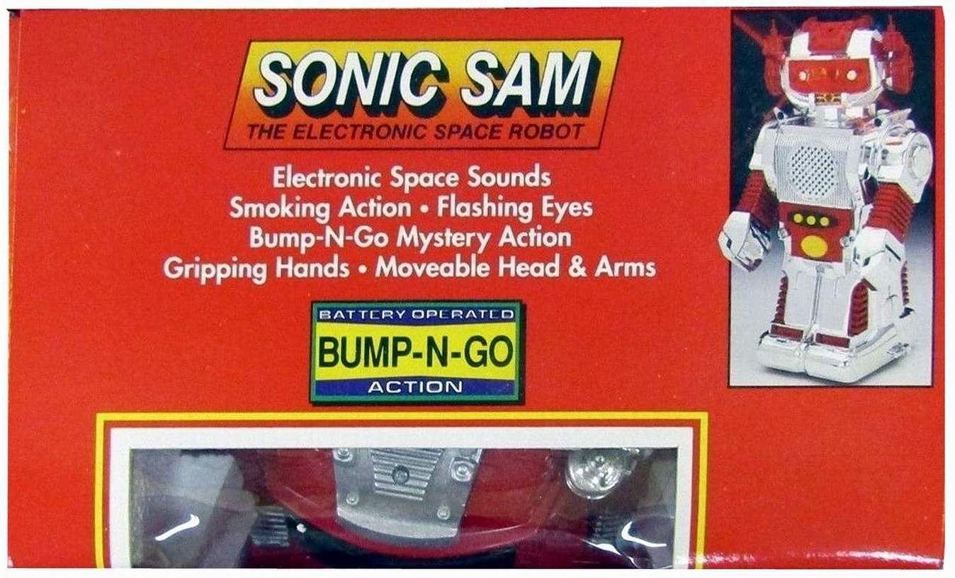 Sonic Sam Electronic Space Smoking Robot 2002 from New Bright - The Old ...