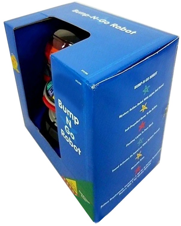 Micro Chip Robot - Bump n' Go Robot by New Bright - The Old Robots Web Site