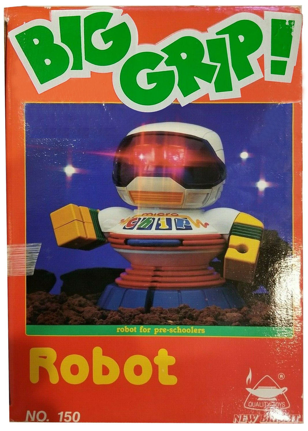 Micro Chip Robot - Bump n' Go Robot by New Bright - The Old Robots Web Site